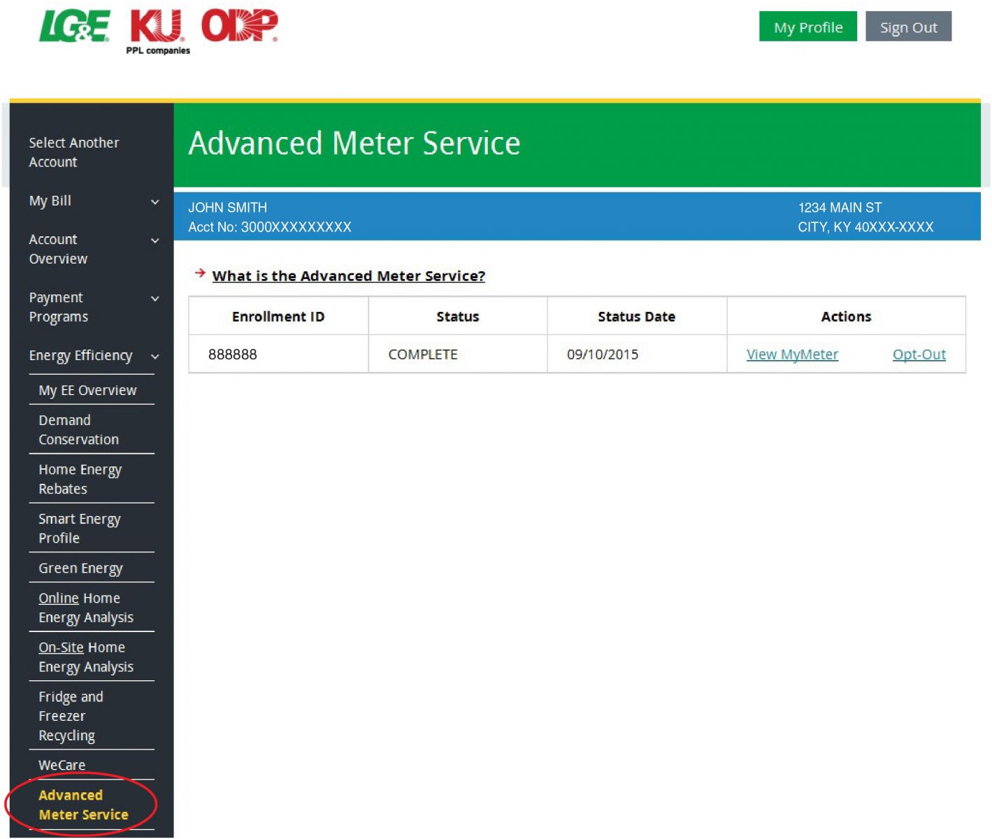 Advanced Meter Program MyMeter | LG&E and KU